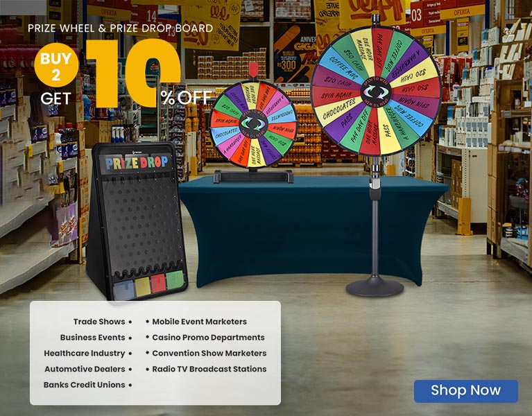The Display Outlet: Pop Up Trade Show Displays, Prize Wheels, & More!