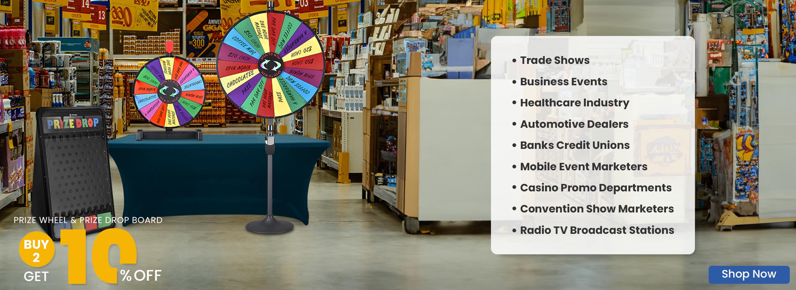 The Display Outlet: Pop Up Trade Show Displays, Prize Wheels, & More!