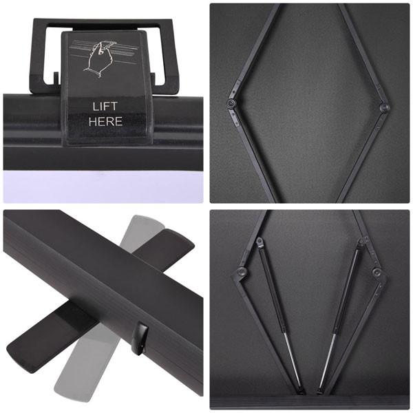 Portable Floor Stand Retractable Projector Screen 60" 4:3 – The Display ...